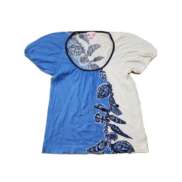 Lilly Pulitzer | Tops | Lilly Pulitzer Small Cotton Short Sleeve ...